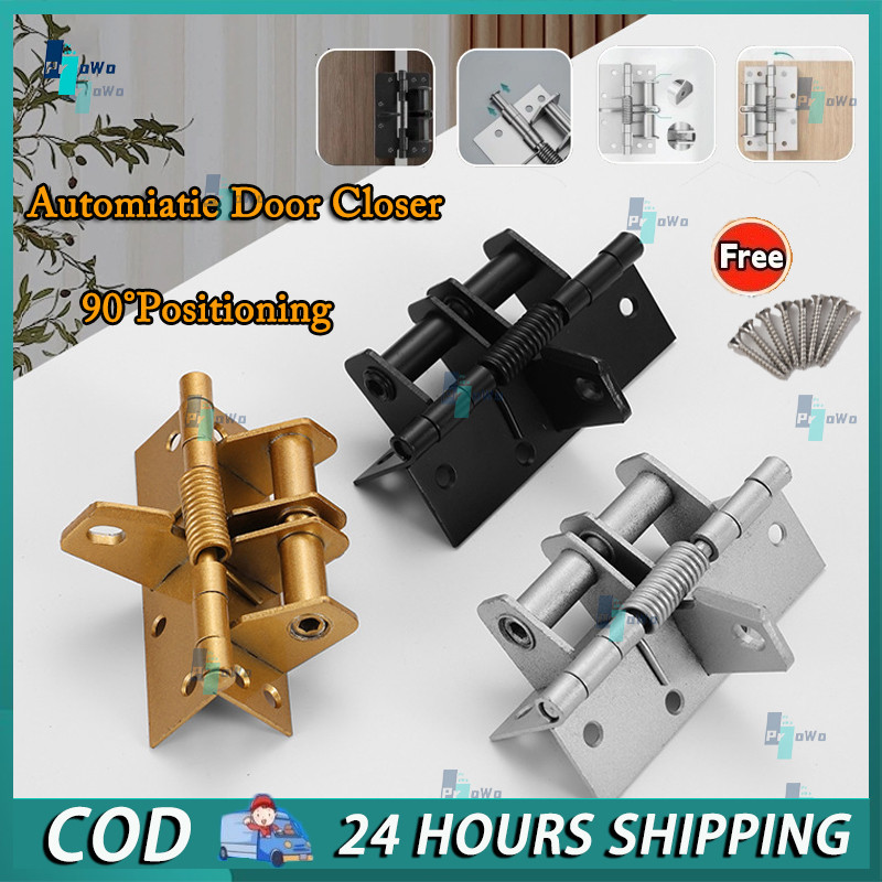 Automatic Door Closer Hinges 90 Degree Right Angle Locator Door Spring ...