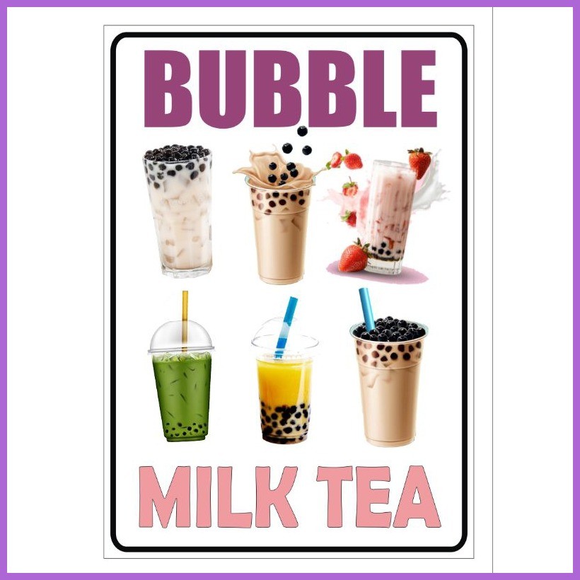 ۞ ☫ PVC Plastic signage A4 size for food stalls cart kiosks signage ...