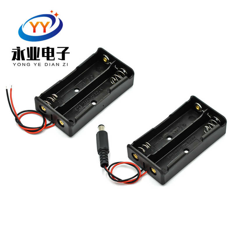 18650 battery box, DC head lithium battery, 2 18650 wired battery boxes ...