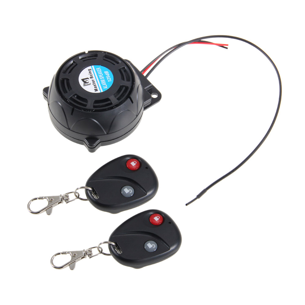 2C Motorcycle 3 System Warning Vibration Lock Anti-Theft Alarm Double ...