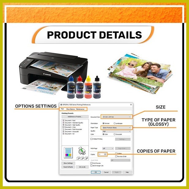 ∇ Double Sided Glossy Photo paper A4 Brochure Paper Magazine Photo ...