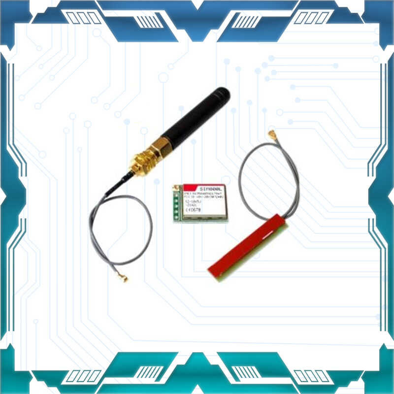 Green SIM800L GPRS TCP IP module, self ejecting card slot, microSIM ...