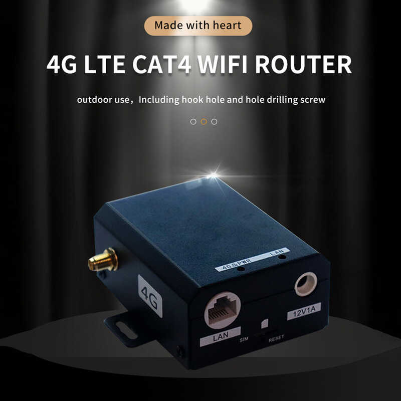 Industrial H927 Grade 150Mbps 4G LTE Cat4 SIM Card Router With External ...
