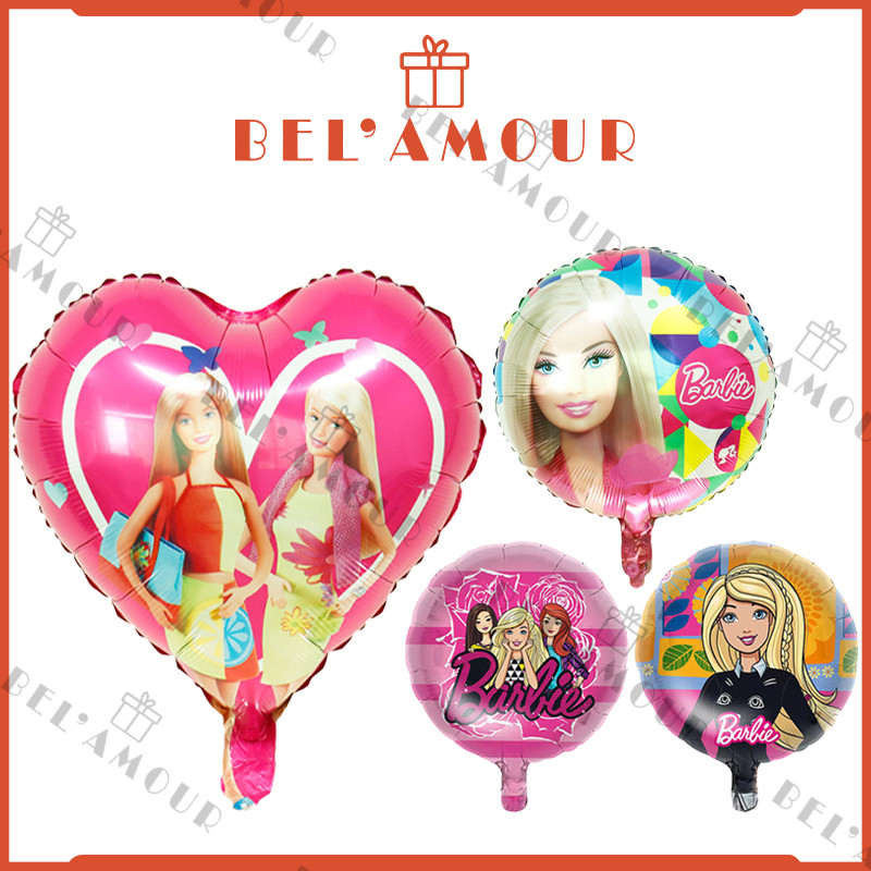 Barbie Cartoon Foil Balloon Barbie Balloon for kids Belon untuk kanak ...