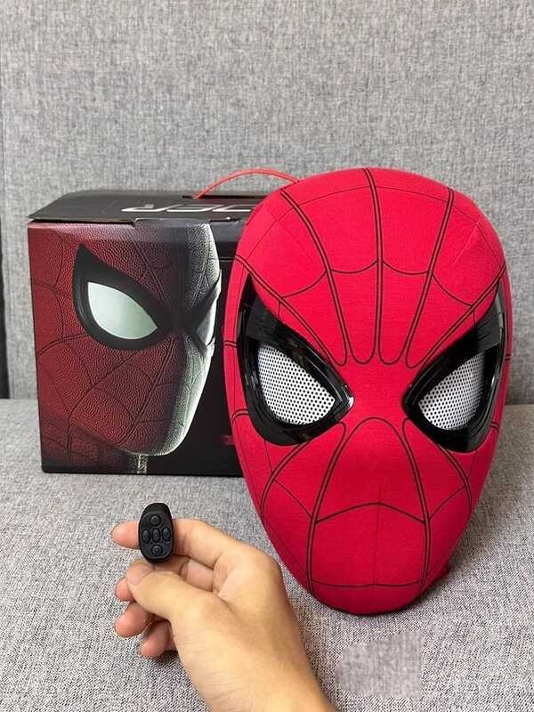 Manual electric Spider Man headgear na may kilusang mata, nakakatawa ...