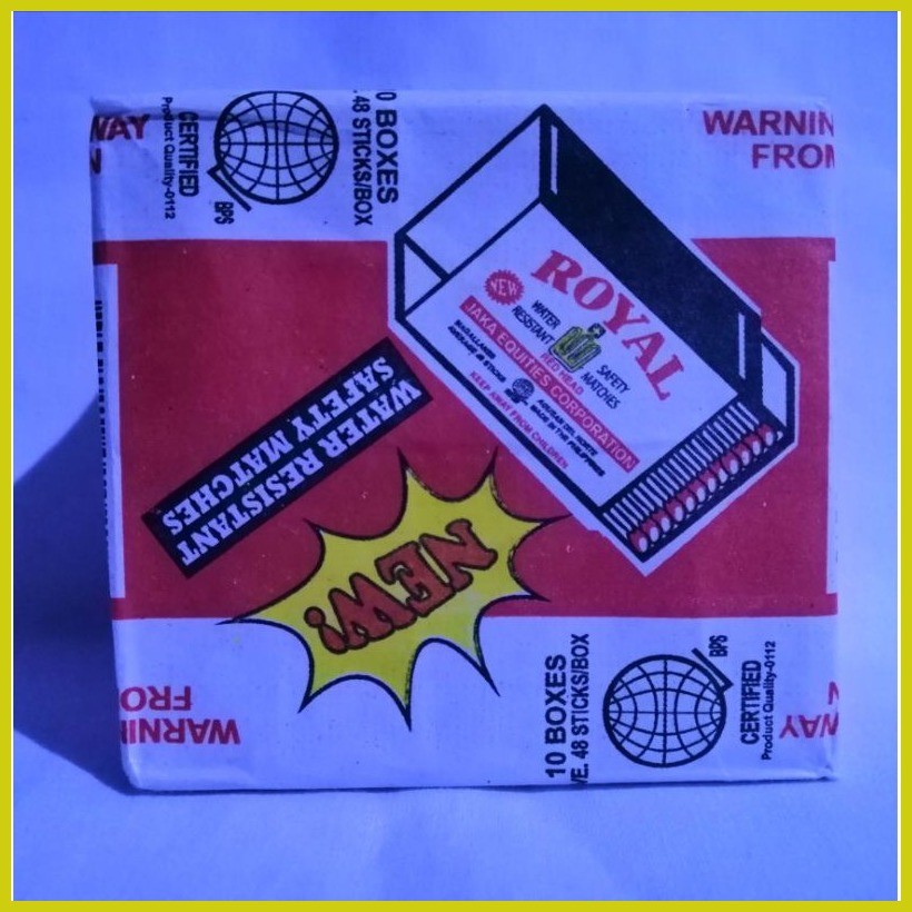 ☢ ๑ Safety Matches Posporo - Royal, Commando & Fuego (1pack -10 boxes) | Shopee Philippines