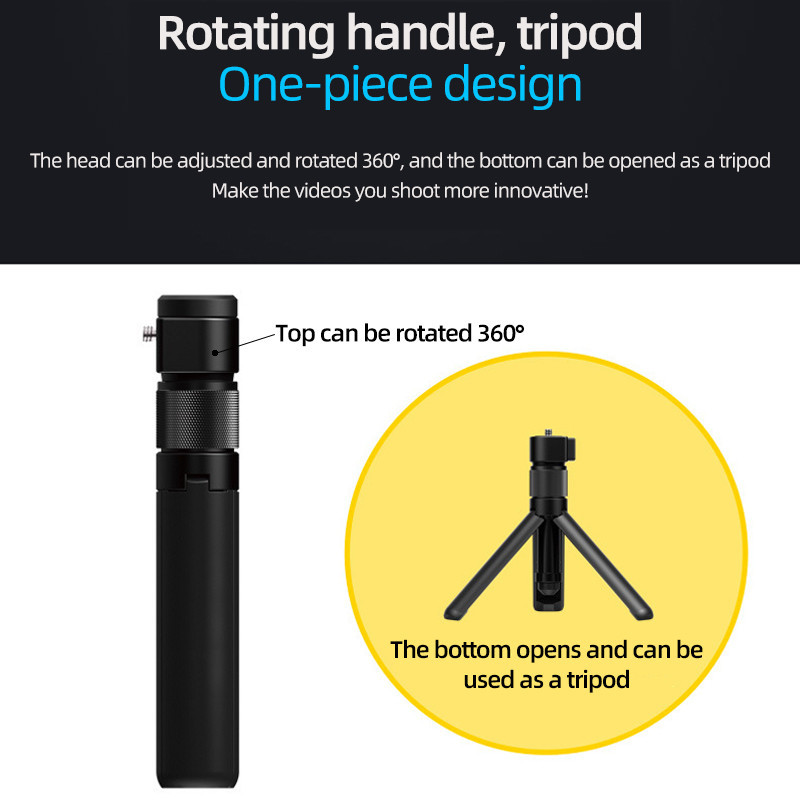 For Insta360 Invisible Selfie Stick Bullet Time Rotating Handheld ...