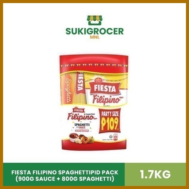 Fiesta Filipino Spaghettipid Pack (900G Sauce + 800G Spaghetti ...