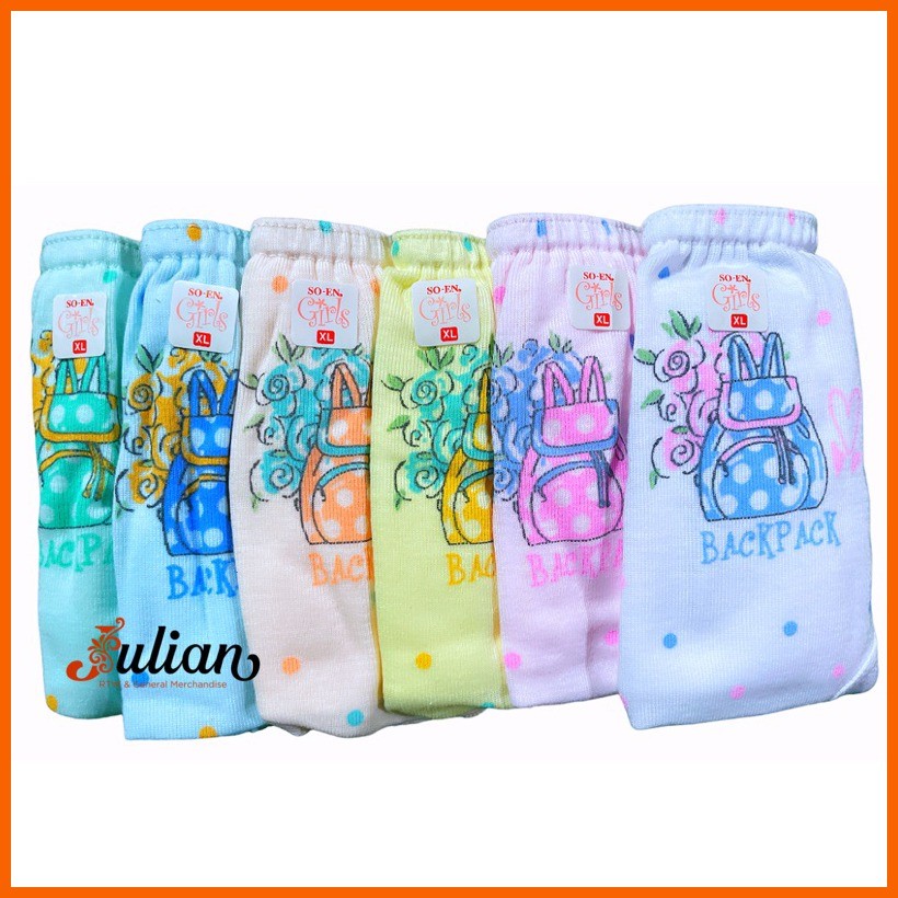 6-12PIECE Original SO-EN Panty for Kids CCP Printed S to XL SOEN ...