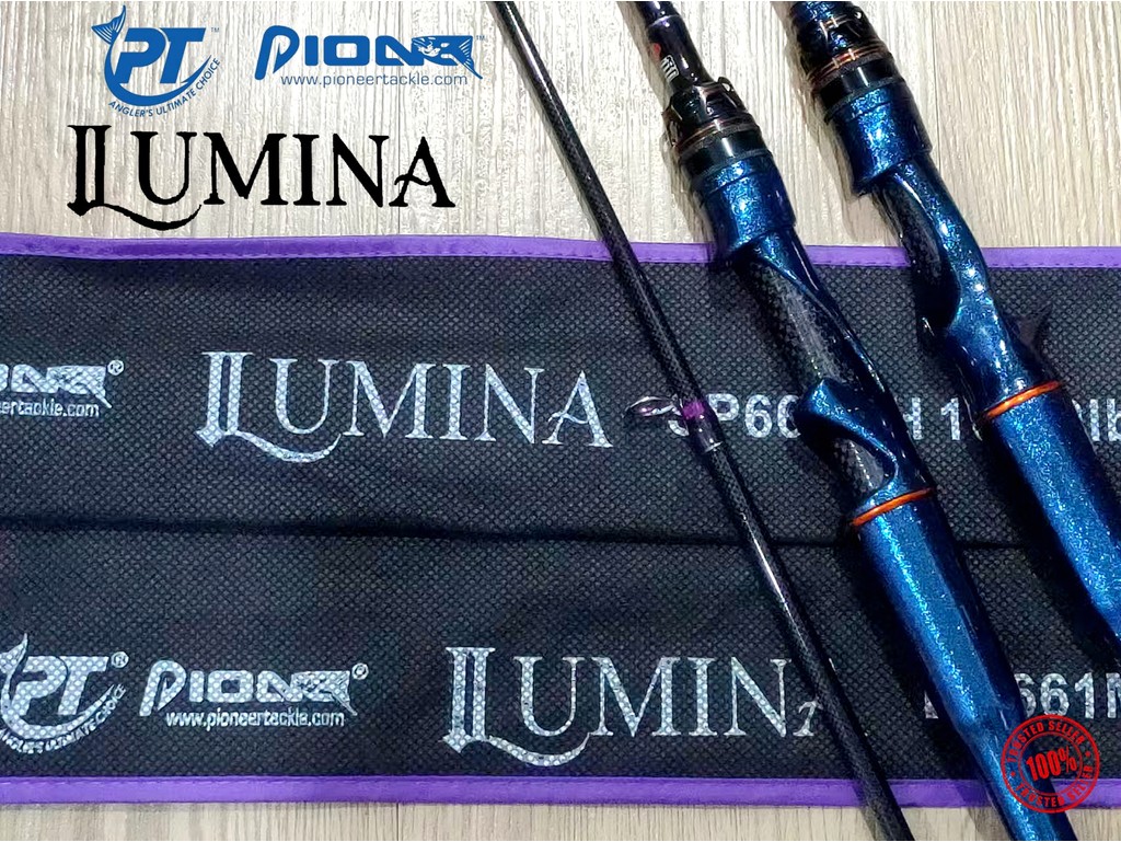 PIONEER LUMINA LURING SPINNING/BAITCASTING(BC) FISHING ROD | Shopee ...
