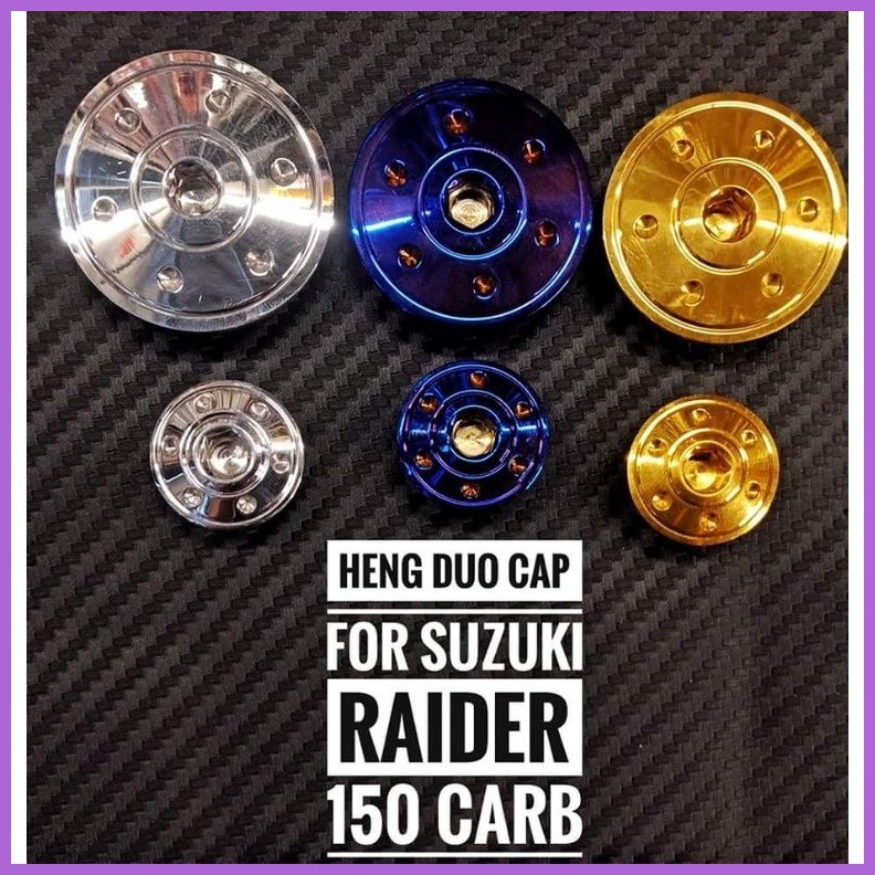 ♒ HENG DUO CAP RAIDER 150 CARB / FI THAILAND (ORIGINAL) | Shopee ...