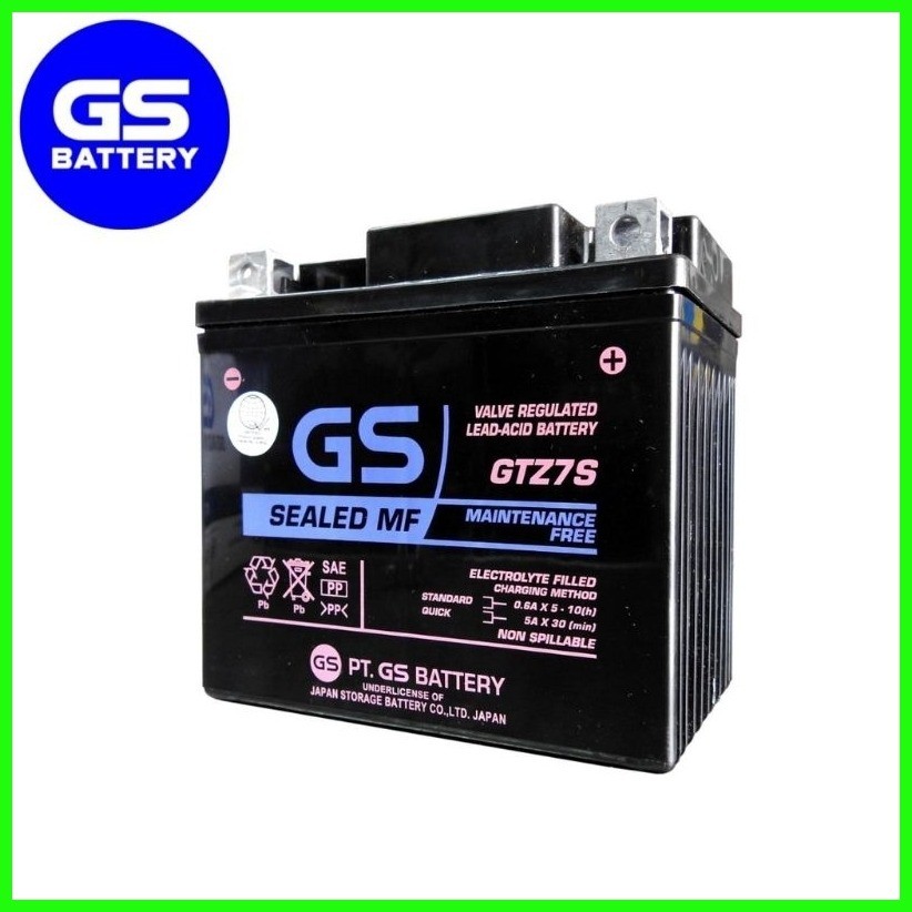 GENUINE GS BATTERY GTZ7S FOR RAIDER 150/FI/CLICK /SYM JET 100/CBR 150 ...