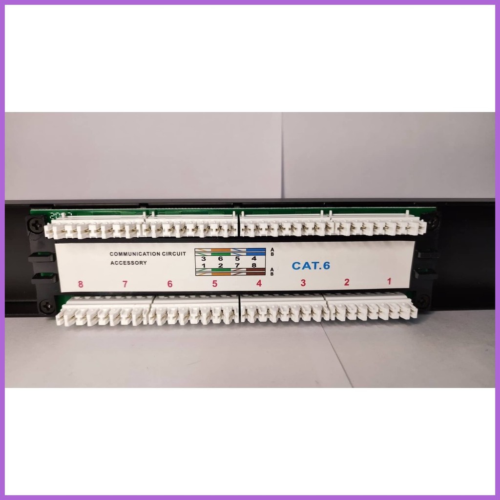 ∈ Ad-Link 16-Ports Patch Panel Cat6/Cat6e Fully Loaded 1Ru 16-Port ...