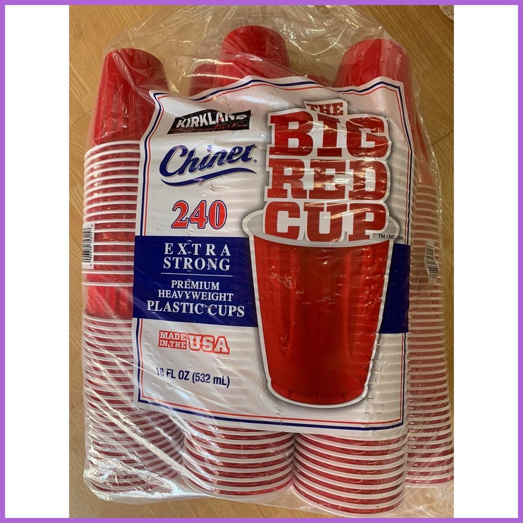 Kirkland Signature Chinet Big Red cup 18Oz ( by 10pcs ) | Shopee ...
