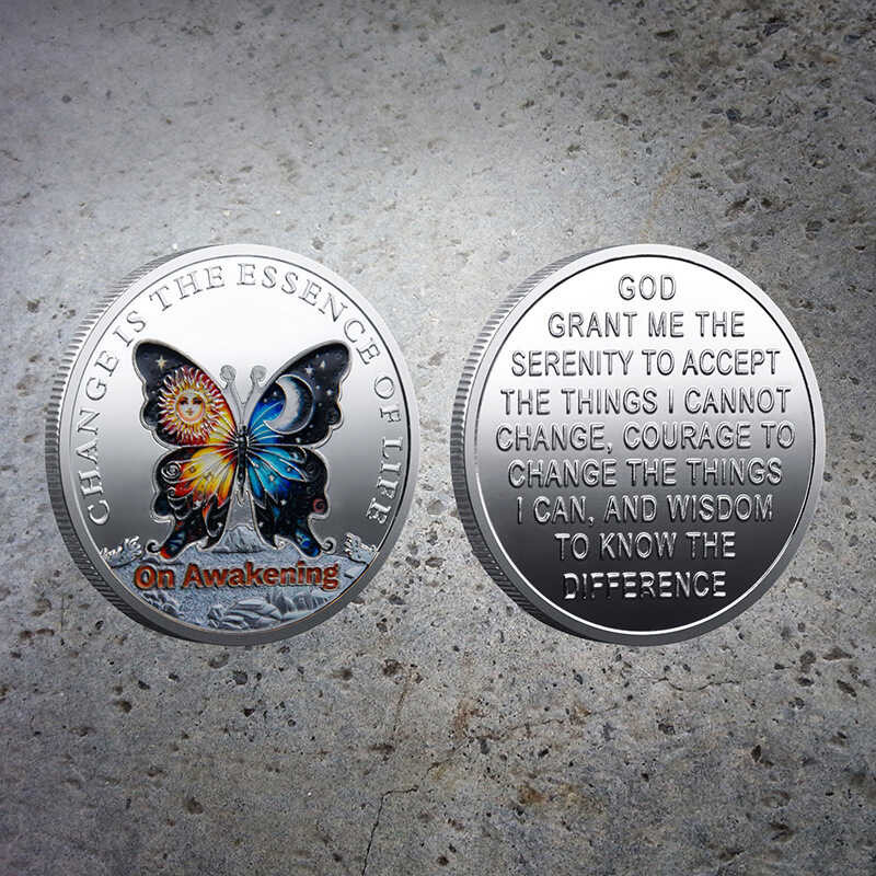 Butterfly Commemorative Coin In Awakening Commemorative Coin Change And ...