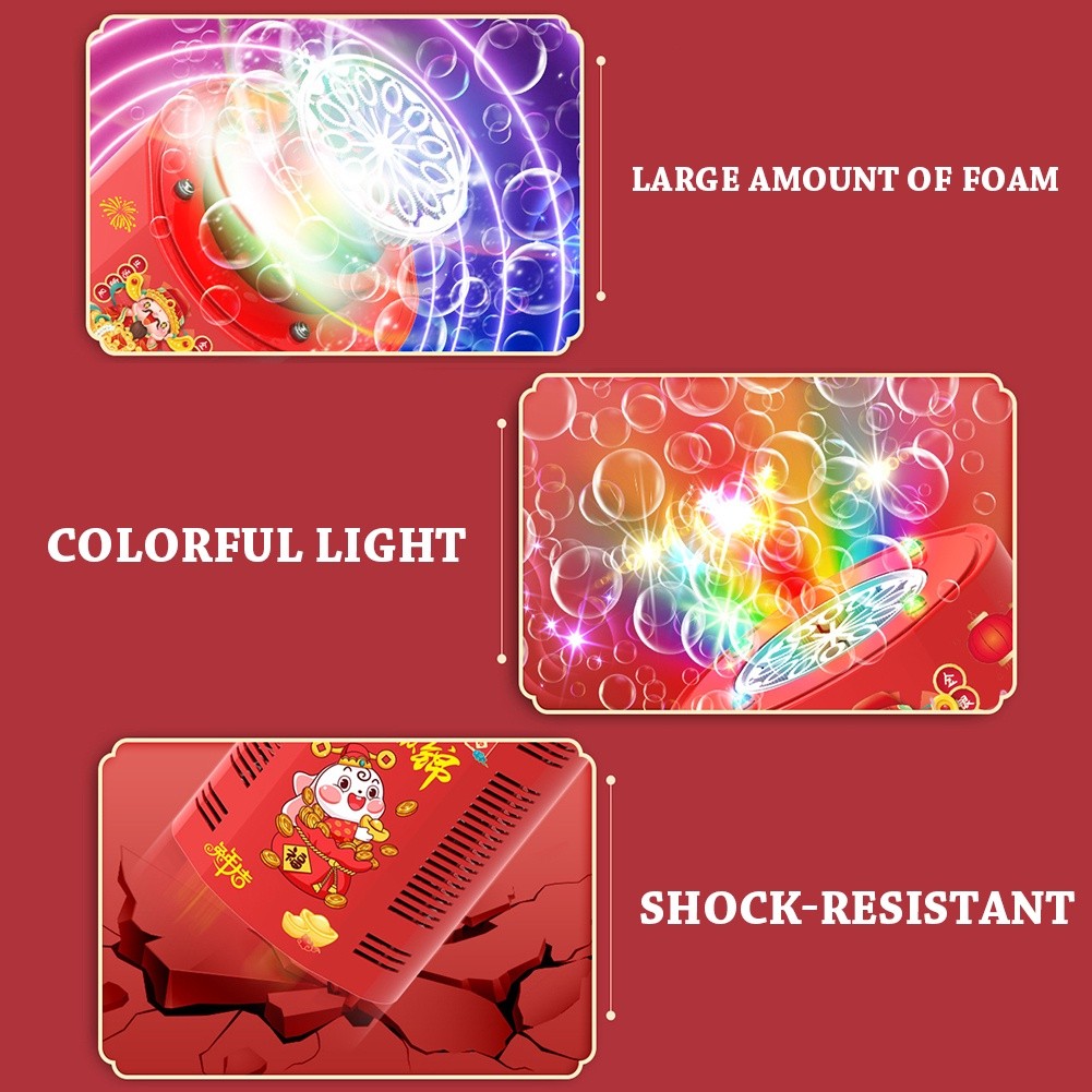 （Local Seller）Automatic Fireworks Bubble Machine With Flash Lights ...