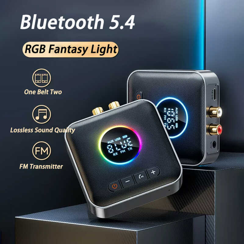 72 In 3 1 Bluetooth 5.4 Receiver FM Modulator Transmitter 3.5Mm AUX ...