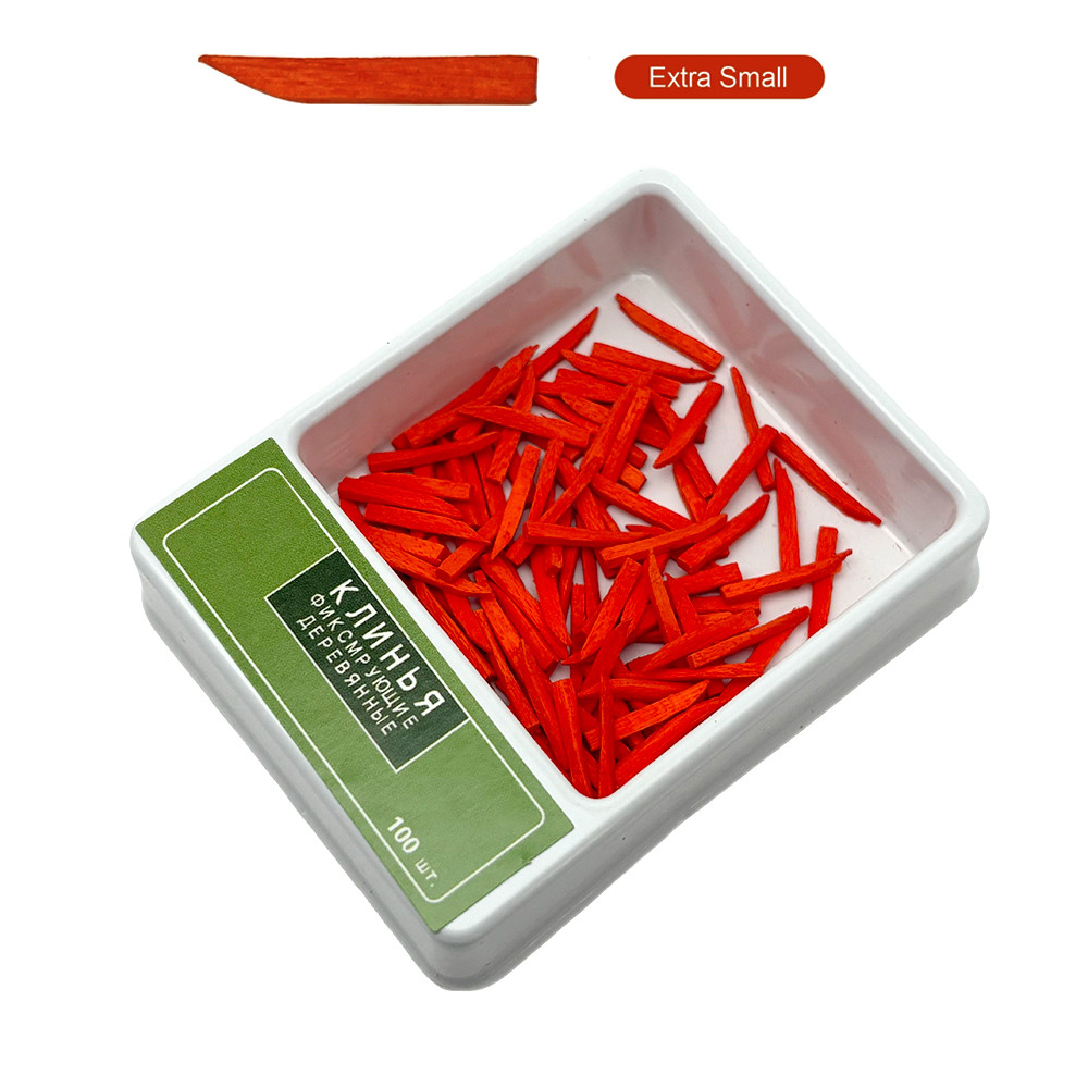 100pcs Dental Wooden Wedges Interdental Contoured Dental Wedges ...