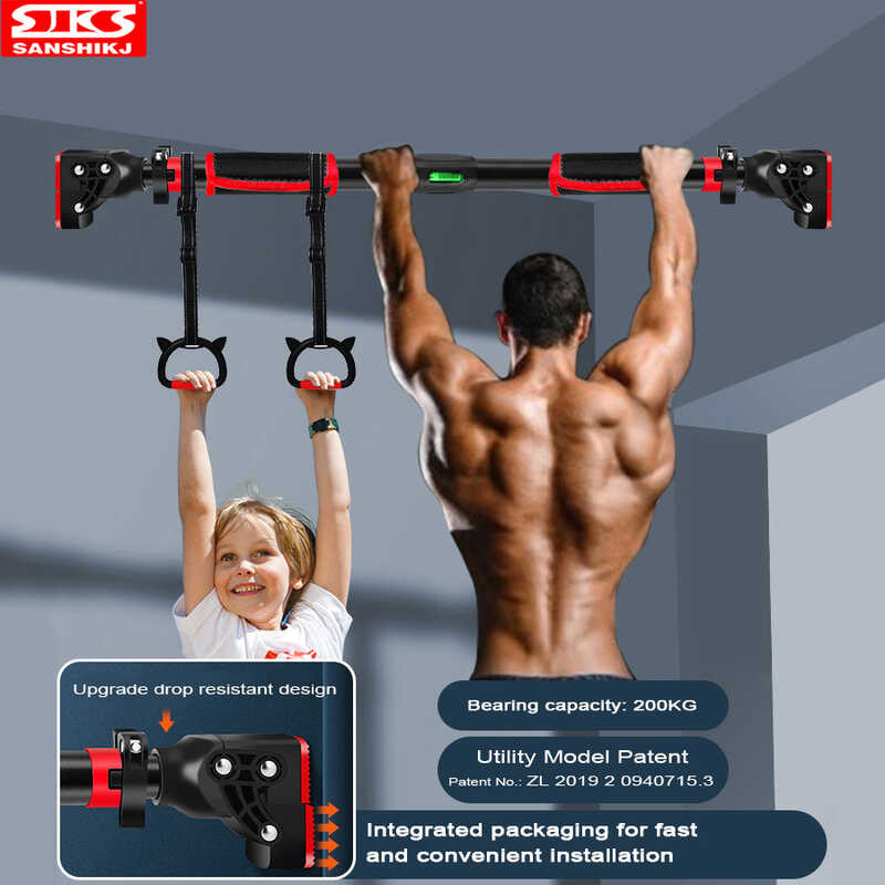 New 7 Anti Drop Indoor Pull-Up Home No Punching Wall-Mounted Pull Up ...