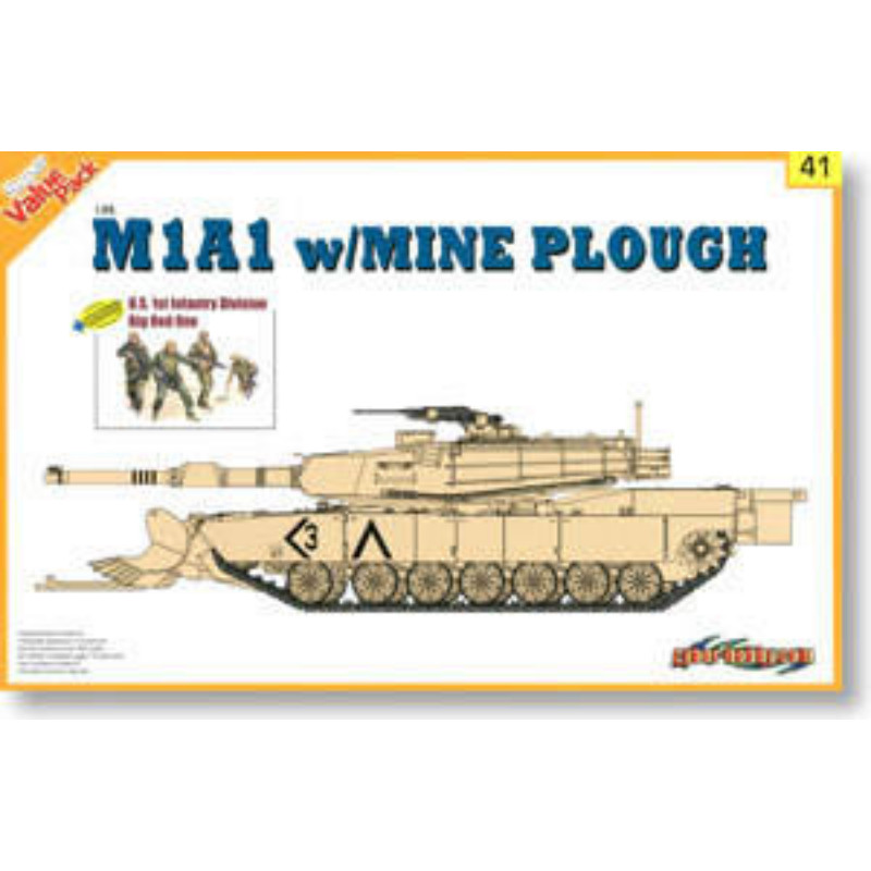 Veyron DRAGON9141 1/35 American M1A1 Main Battle Tank with Front ...