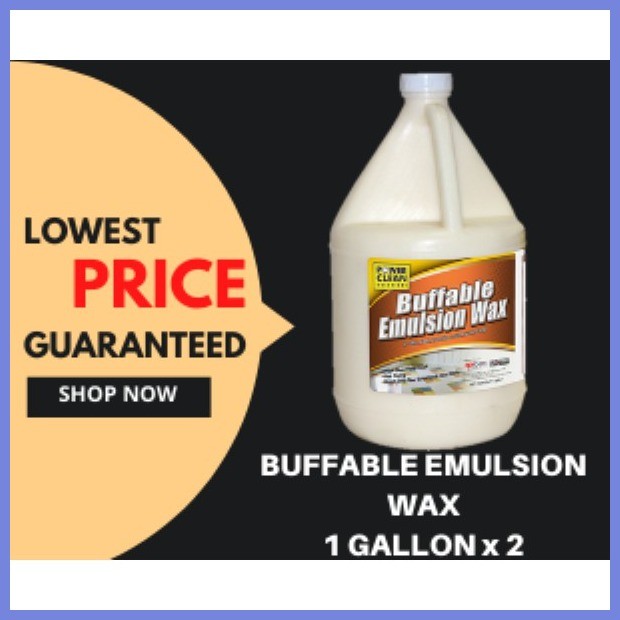 Concentrated BUFFABLE FLOOR WAX Polish 1 GALLON Emulsion Shine Hotel ...
