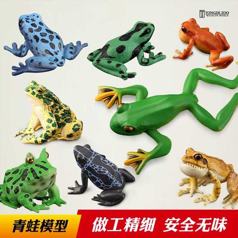 Tongde Simulation Frog Model Animal Toy Bullfrog Tree Frog Arrow Poison ...