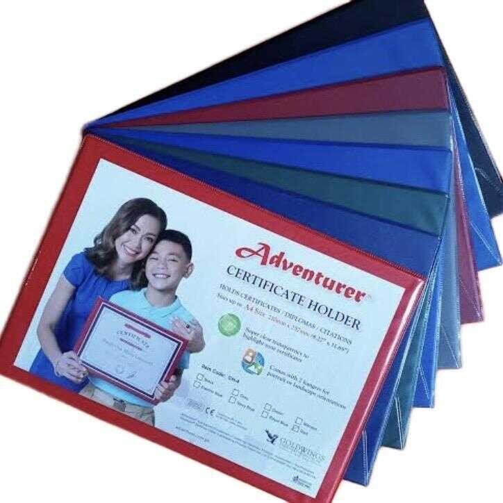 A4 Certificate Holder - Clear Plastic Display Portfolio For ...