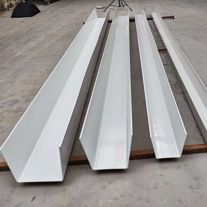 Roof eaves rainwater gutter, villa drainage trough, roof PVC waterproof ...