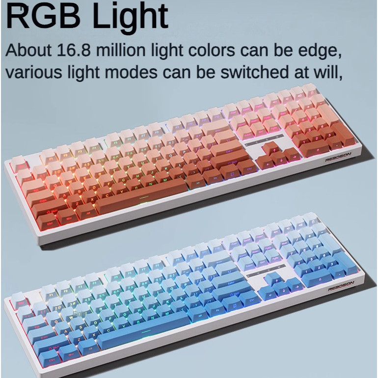 2024 New! Lychee gaming HW108 108-key South Facing LED RGB mechanical ...