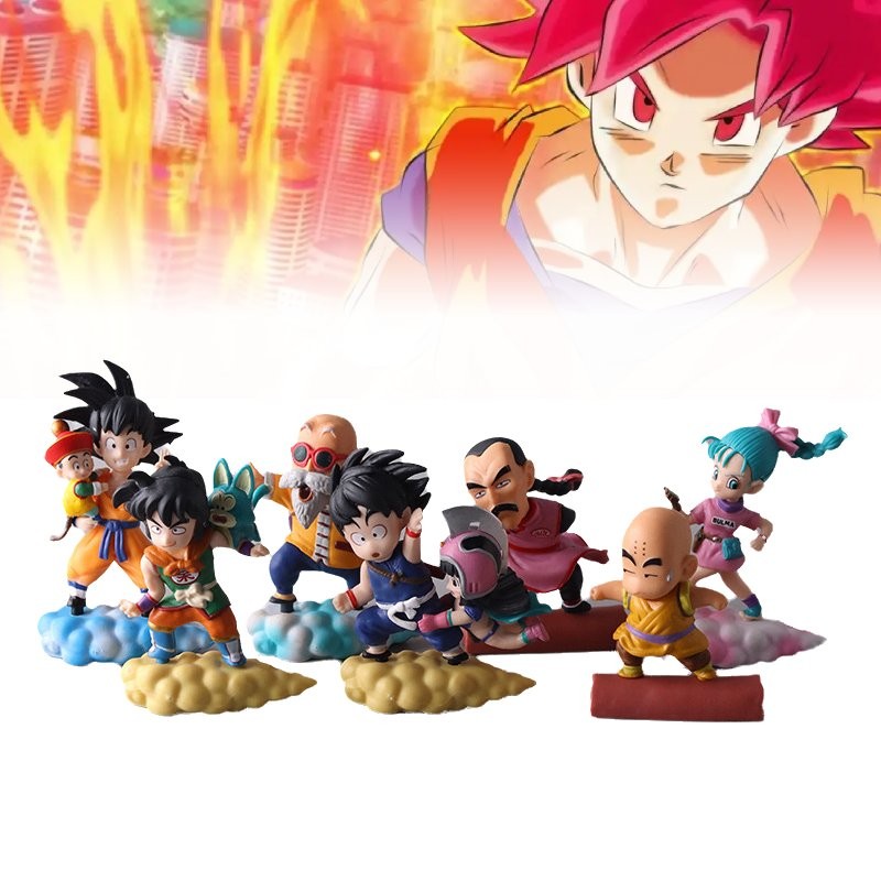 Pvc Dragon Unique Ball Z Statues Set Of Seven Featuring Goku Krillin ...
