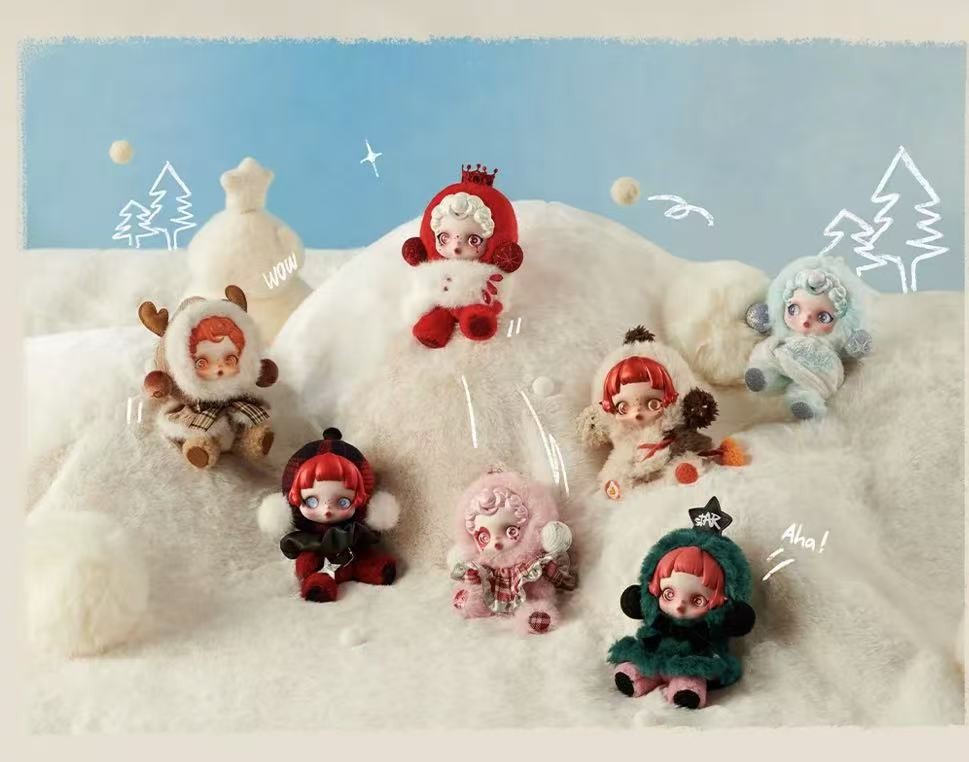 Genuine POPMART skullpanda winter series Plush toy pendant official art ...