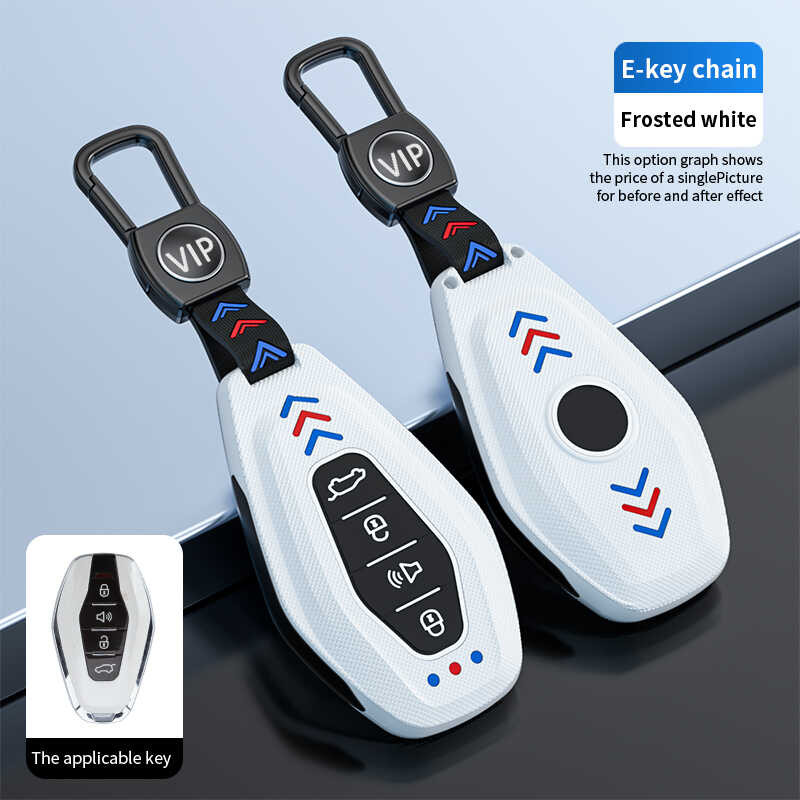 Abs+Silicone Car Smart Remote Key Fob Case Cover Holder Shell For Chery ...