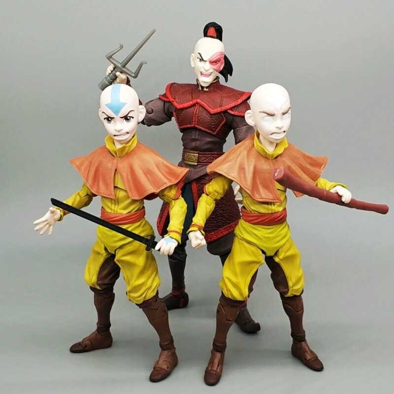 Cartoon Stock Avatar Anime Figure Aang Zuko 5-inch Action Figures Model ...