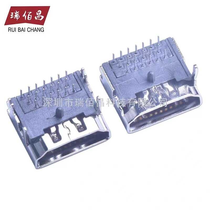 High definition HDMI 19P plug-in with 3 rows of fixed pins and sockets ...
