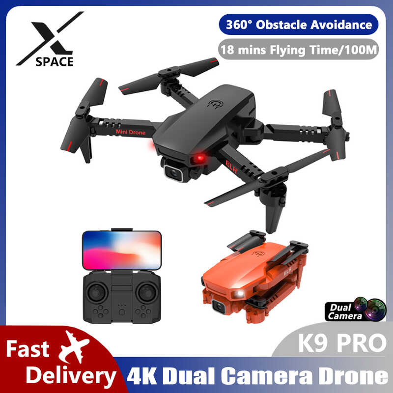 B5 New K9 2 Pro RC Drone 4K Professinal Wide Angle Optical W ...