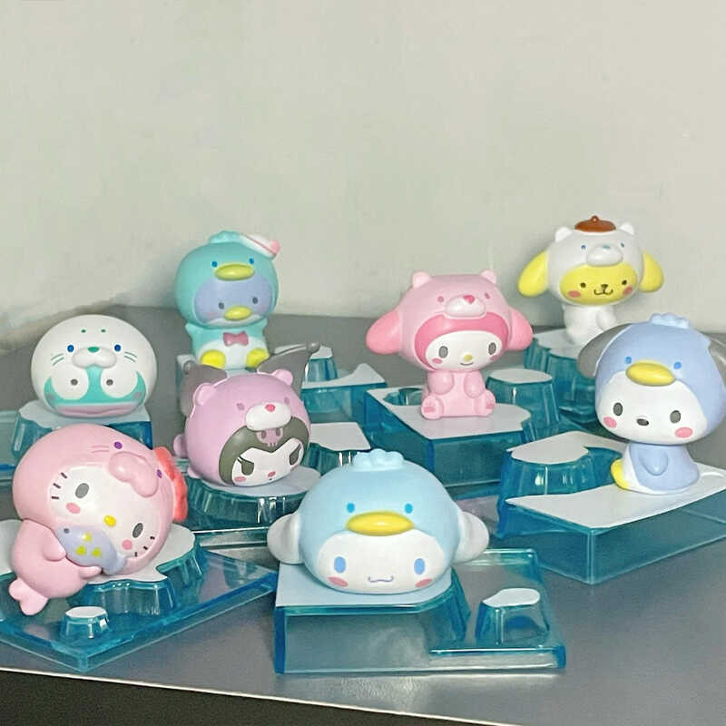 Ice Sanrio Snow World Series Bd Box Figure Model Cartoon Cute Doll Desk ...