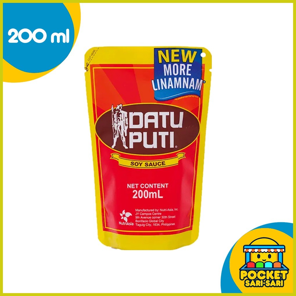 ⇦ ∢ Datu Puti Soy Sauce 200ml | Shopee Philippines