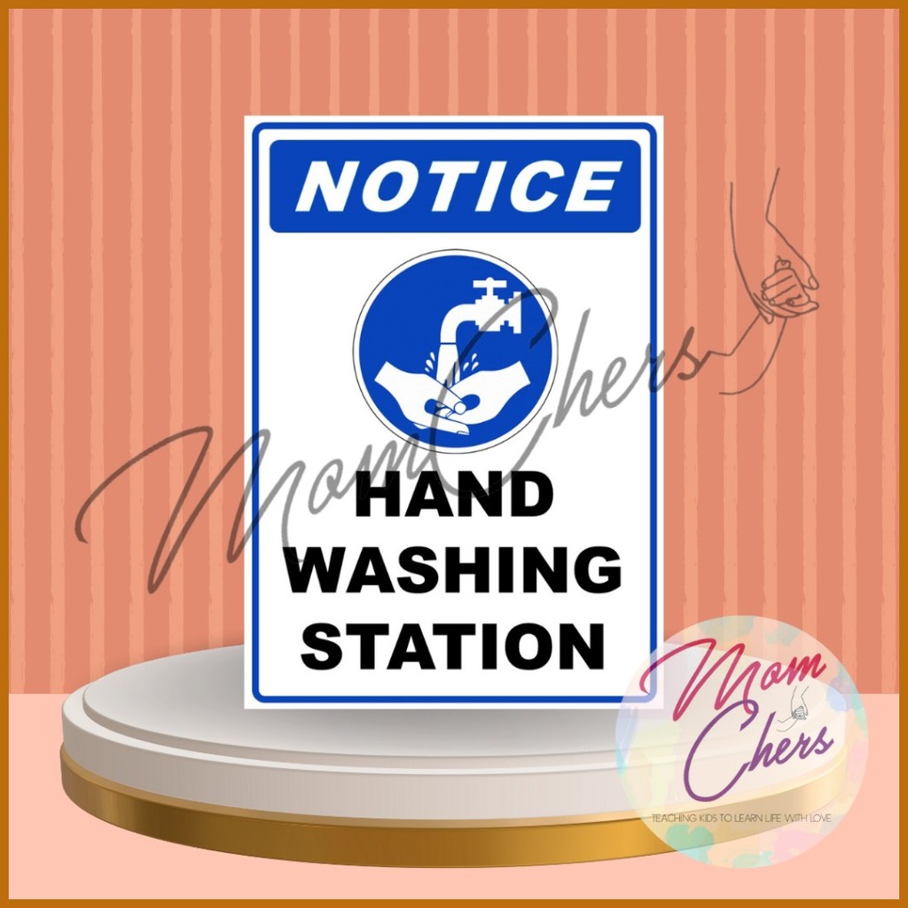 ∠ LAMINATED SIGNAGE FOR PROPER HANDWASH AND SANITIZE 250mic | Shopee ...