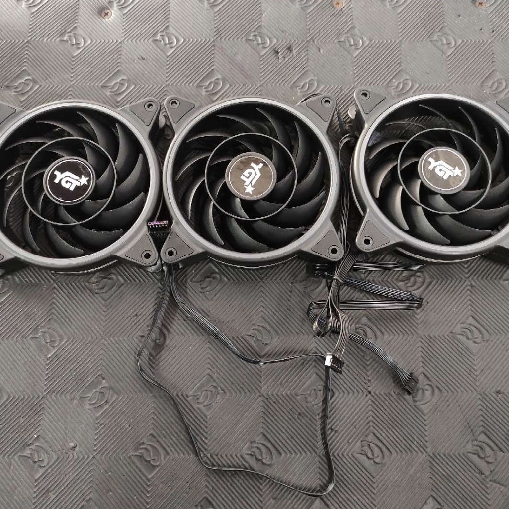 § YGT 1250 ARGB LED FAN 3in1 kit with LED STRIP with SOUND AND REMOTE ...