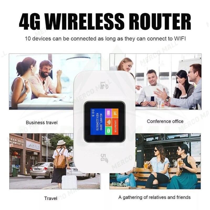 3000mAh 4G WIRELESS ROUTER Pocket WiFi Openline 4G/5G LTE Hotspot Router Modem Universal Sim ...