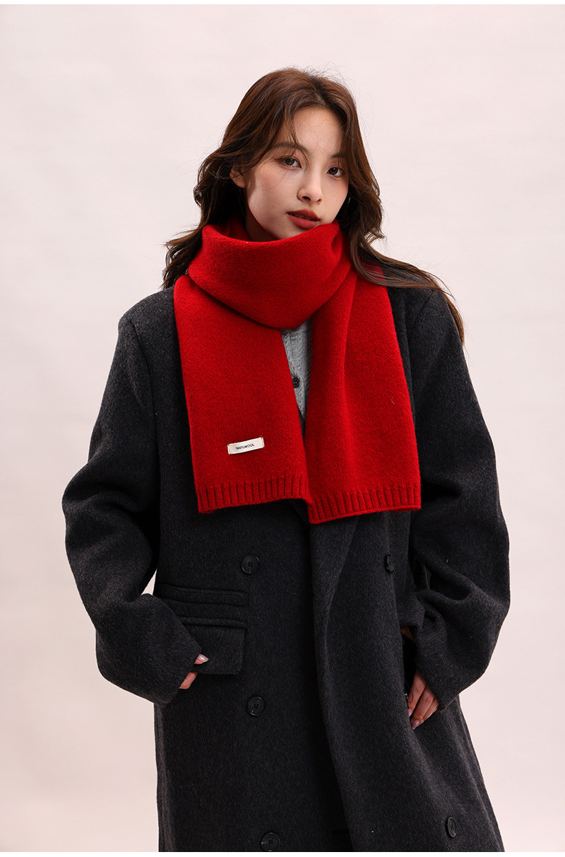 Misskoi [Ready Stock] Wool Knitting 100% Cashmere Scarf Women Men ...