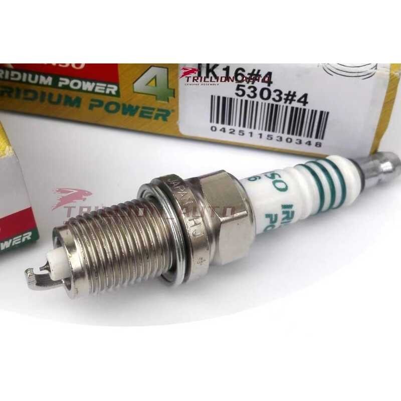 LY 4Pcs DENSO Ik16 5303 IRIDIUM Spark Plug For Toyota AVANZA Honda CITY ...