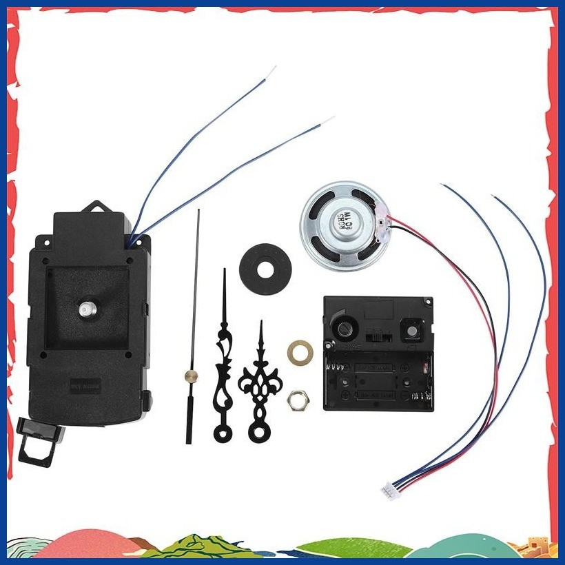 Quartz Pendulum Clock Movement With Black Hands,with Music Box Speaker ...