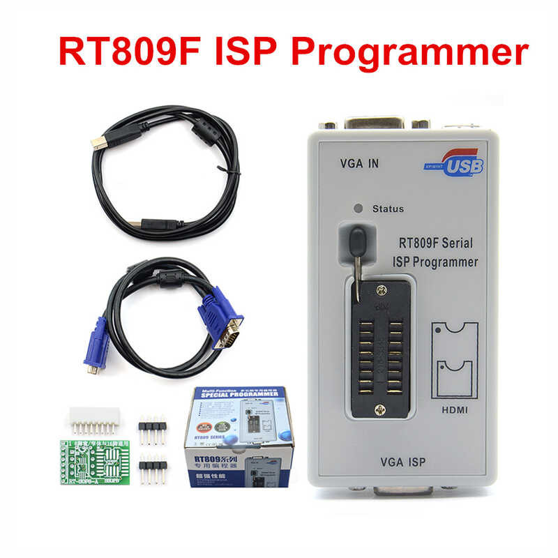 Rt809f Original Prog +11 Adapters+ Sop8 IC Clip+1.8V / Sop8 VGA LCD ISP ...