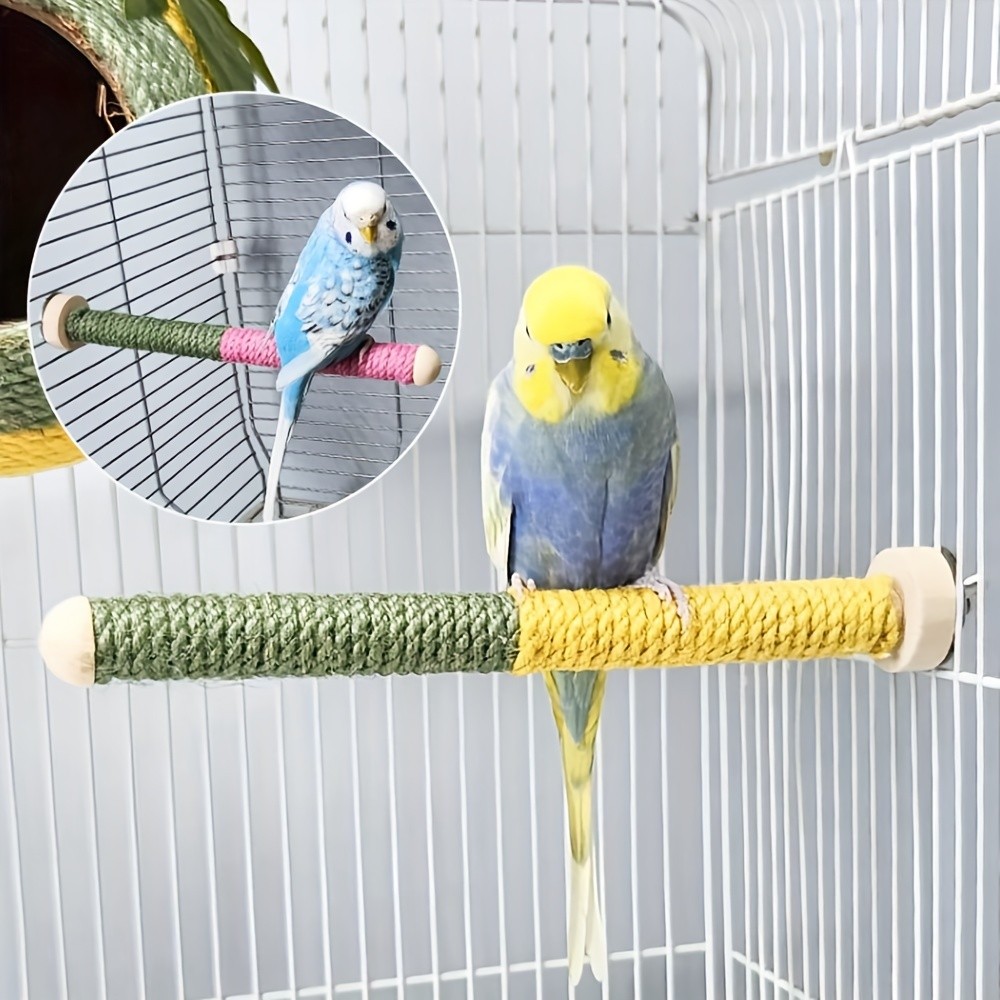 Bird Claw Beak Grinding Standing Perch Parrot Station Pole Bird Toy ...