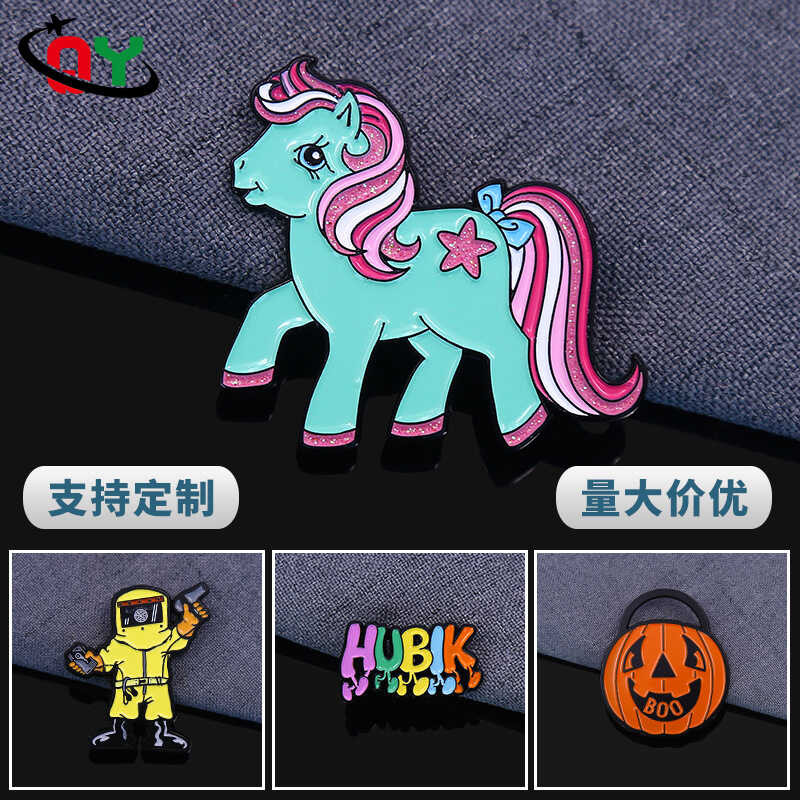 Customized Metal Chest Badge, Anime Cartoon Imitation Enamel Brooch ...