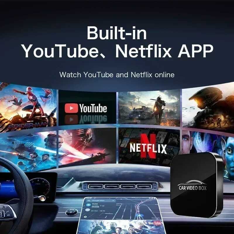 TV New Android12 Carplay Android Auto 3In1 Smart Car Play Streaming Box ...