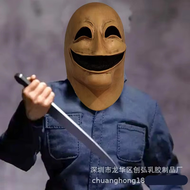 Smile Demon Halloween Cosplay Party Orgy Latex Smiley Horror Mask ...