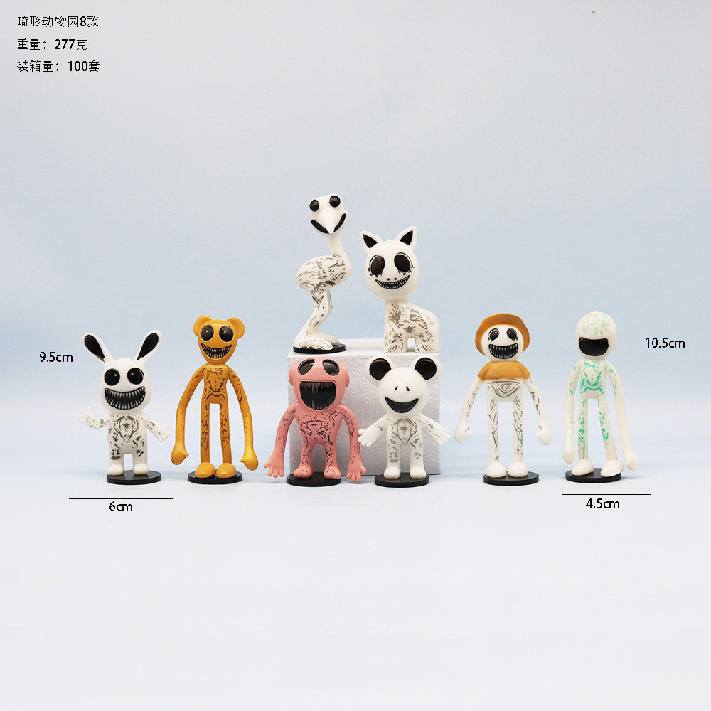 59 8Pcs/Set 3 Zoonomaly Cartoon Toys Monster Action Figure Cat Frog Pvc ...