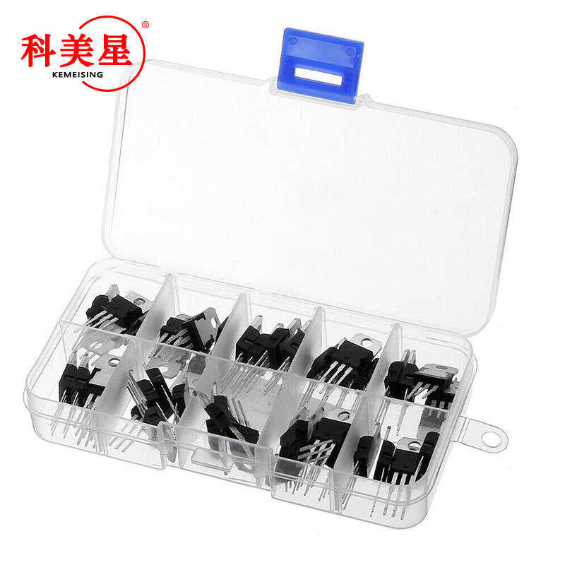 10 types of 50PCS TO-220 L78 series/LM317T three terminal voltage ...